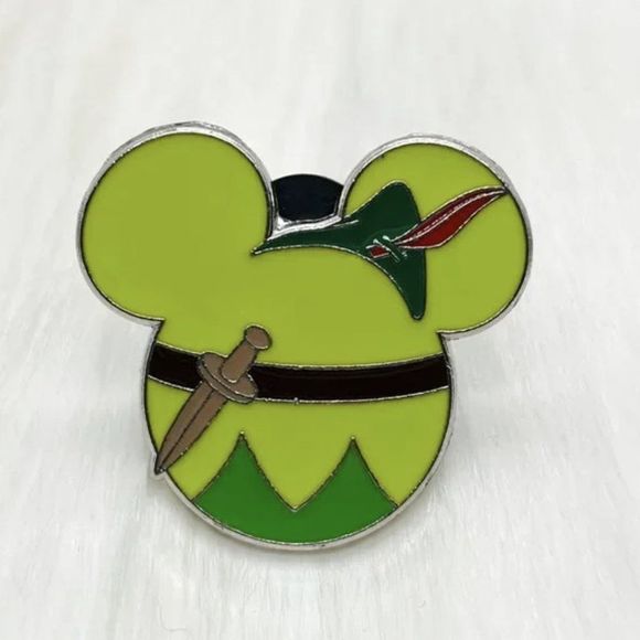 Disney | Jewelry | 525 Disney Peter Pan Mickey Mouse Icon Pin | Poshmark